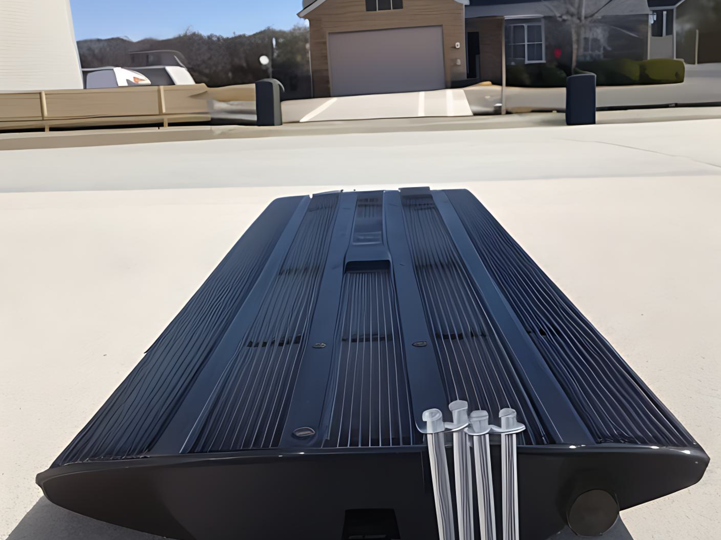 Rubber Driveway Ramp - Heavy Duty Driveway Curb Ramp - Stop Scraping On ...