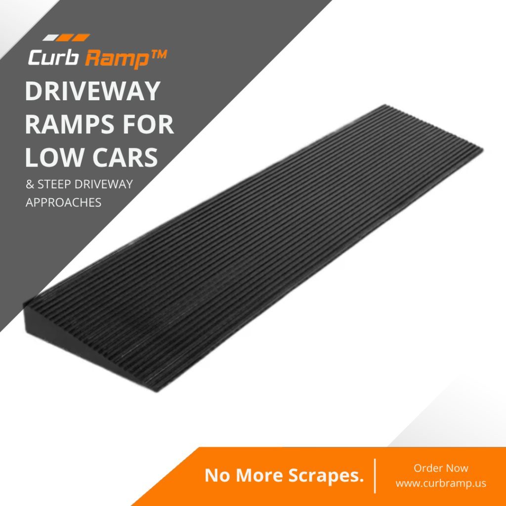 Driveway Ease & Elevate Drive Rubber Curb Ramps: Seamless Curb Access ...