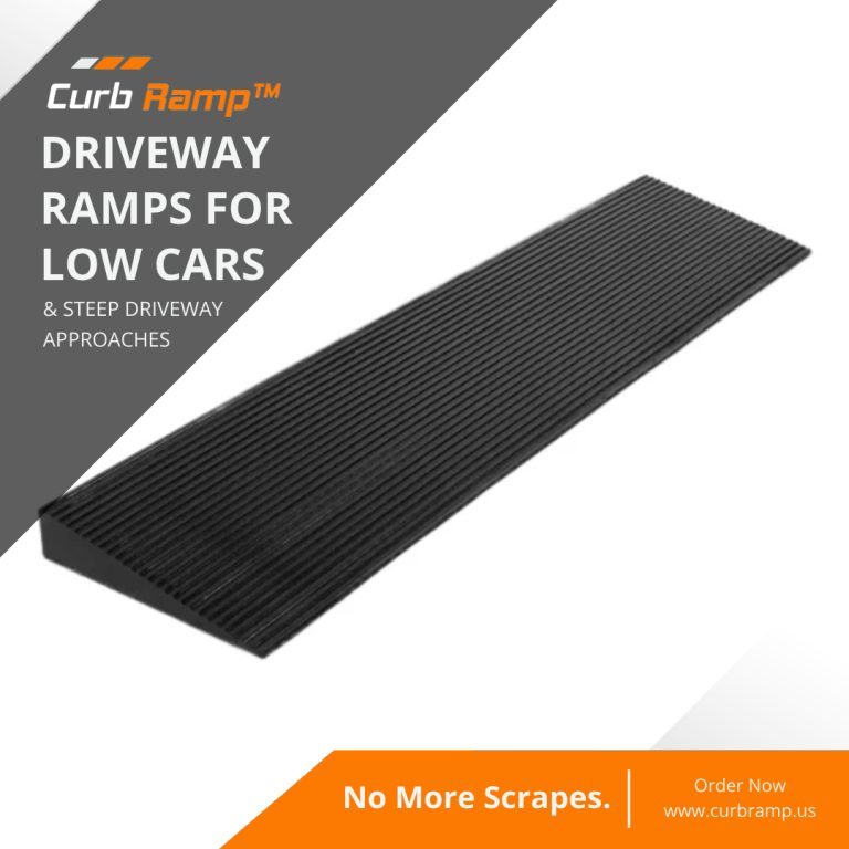 Driveway Ease & Elevate Drive Rubber Curb Ramps: Seamless Curb Access ...