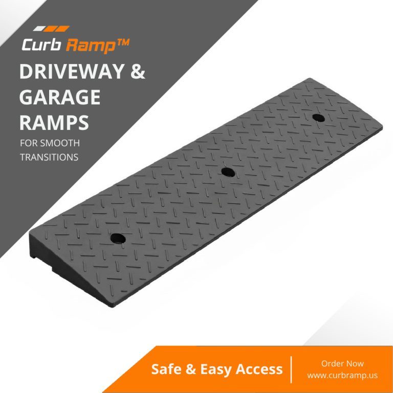 Driveway Ease & Elevate Drive Rubber Curb Ramps: Seamless Curb Access ...