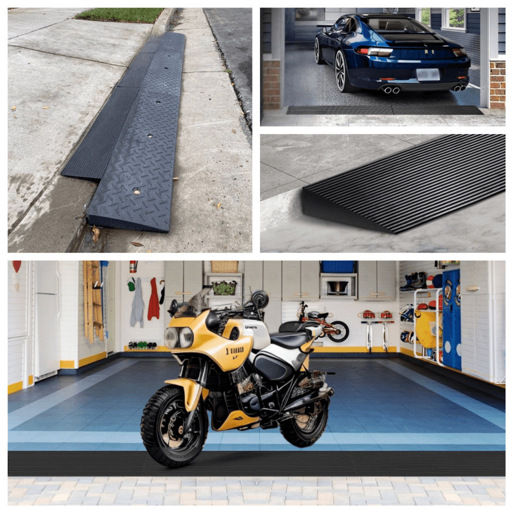 Driveway Ease & Elevate Drive Rubber Curb Ramps: Seamless Curb Access ...