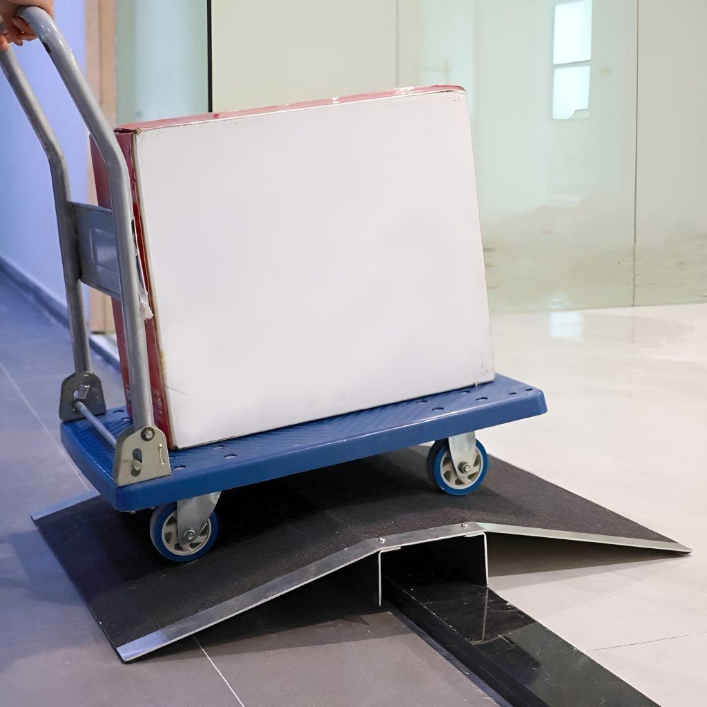 15.5″ Aluminum Door Threshold and Curb Ramp for Scooters, Wheelchairs ...