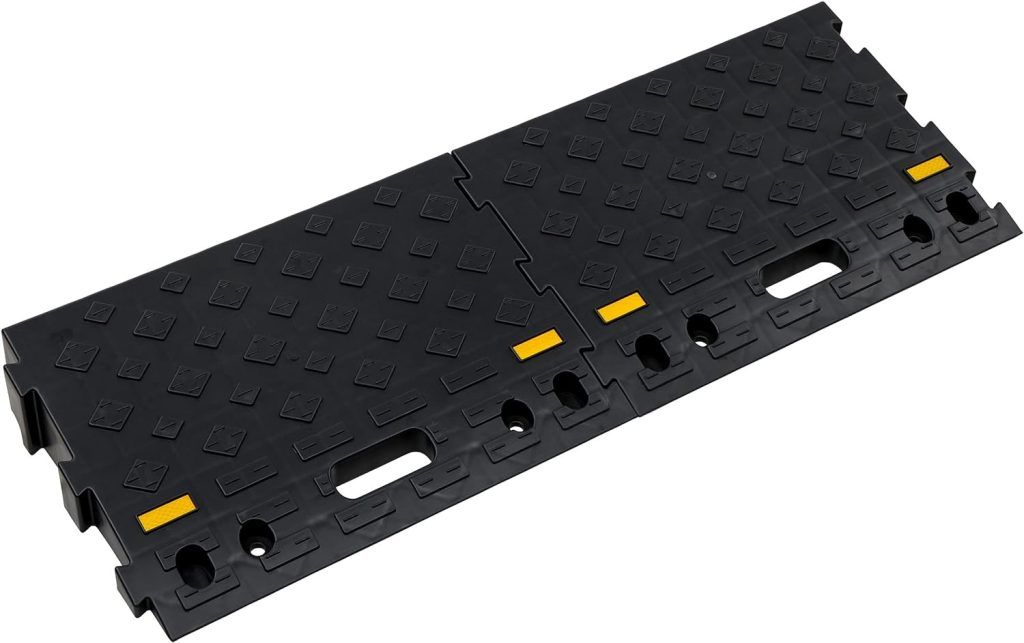Heavy-Duty Rubber Curb Ramp Set - 4 & 5.5 Inch Rise Wedges for Driveway ...