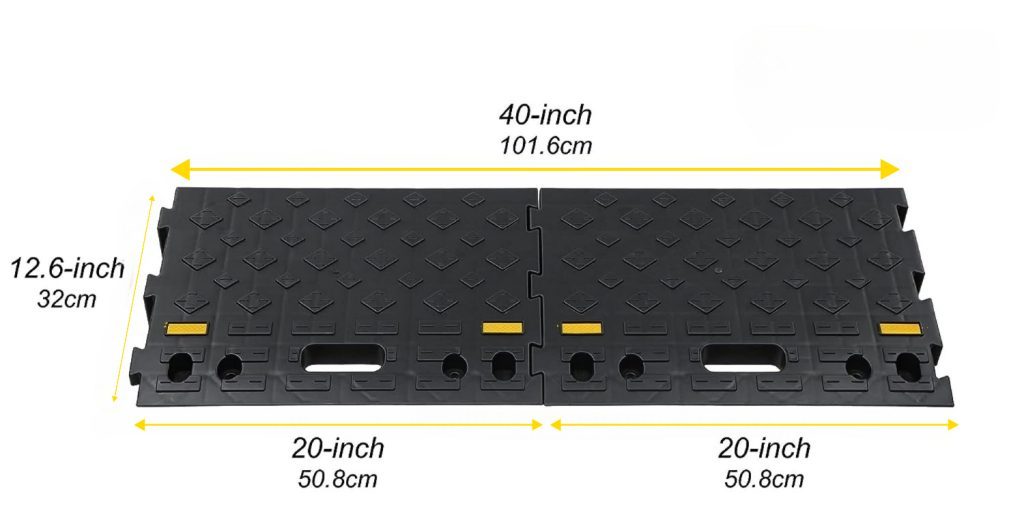 Heavy-Duty Rubber Curb Ramp Set - 4 & 5.5 Inch Rise Wedges for Driveway ...