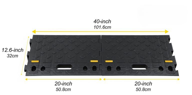 Heavy-Duty Rubber Curb Ramp Set - 4 & 5.5 Inch Rise Wedges for Driveway ...