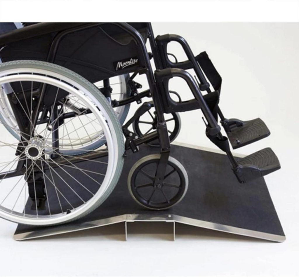 15.5″ Aluminum Door Threshold and Curb Ramp for Scooters, Wheelchairs ...